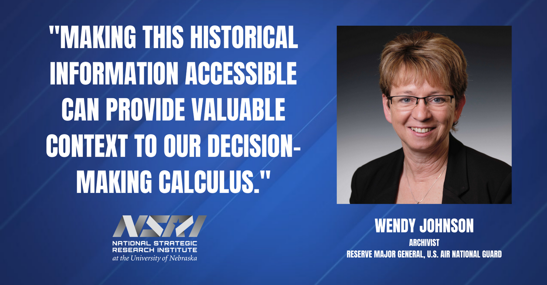 NSRI facilitates expertise for USSTRATCOM archive support